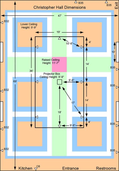 Christopher Hall - Banquet & Wedding Venue – Table Layout Gallery